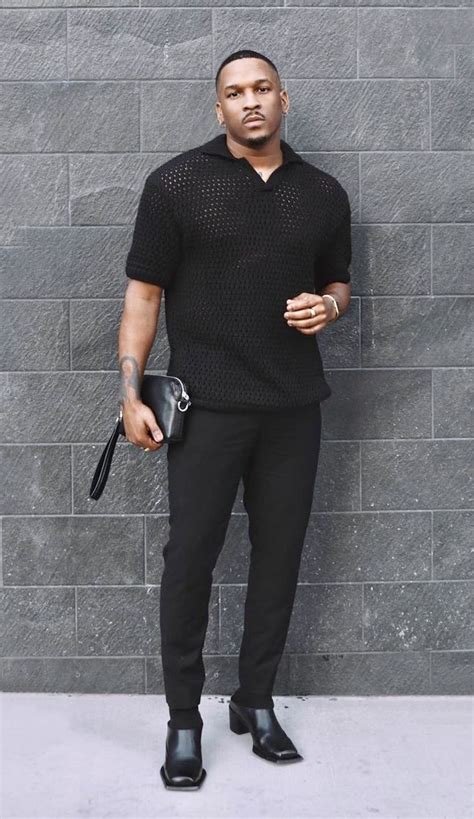 Pin By Aponte Carela On Estilo De Ropa Hombre Black Outfit Men Black