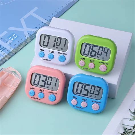 4 Pieces Digital Kitchen Timer Magnetic Timers On Off Switch Minute