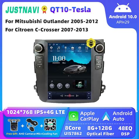JUSTNAVI-QT10-Car-Radio-For-Mitsubishi-Outlander-2005-2012-for-Citroen ...