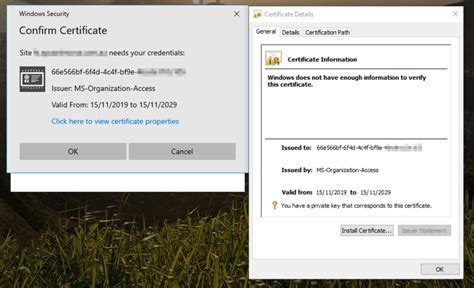 ADFS Certificate Prompt In Browsers When Authenticating Windows Spiceworks Community