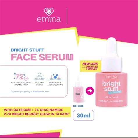 Jual Emina Bright Stuff Face Serum Kemasan Baru Shopee Indonesia