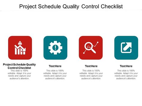 Project Schedule Quality Control Checklist Ppt Powerpoint Topics Cpb