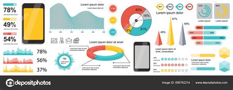 Mega Set Infographic Elements Data Visualization Vector Design Template Can Stock Vector By
