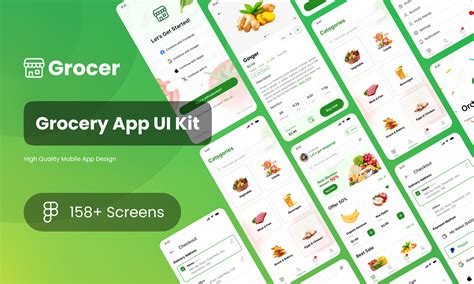Grocer Grocery App UI Kit Figma