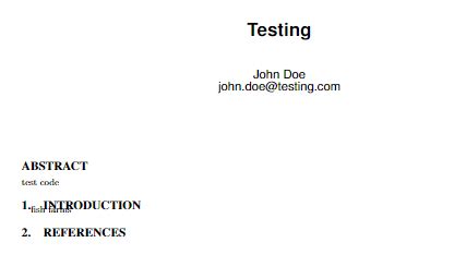 Section Title And Paragraph Text Overlapping In ACM Sig Alternate Using Overleaf TeX LaTeX