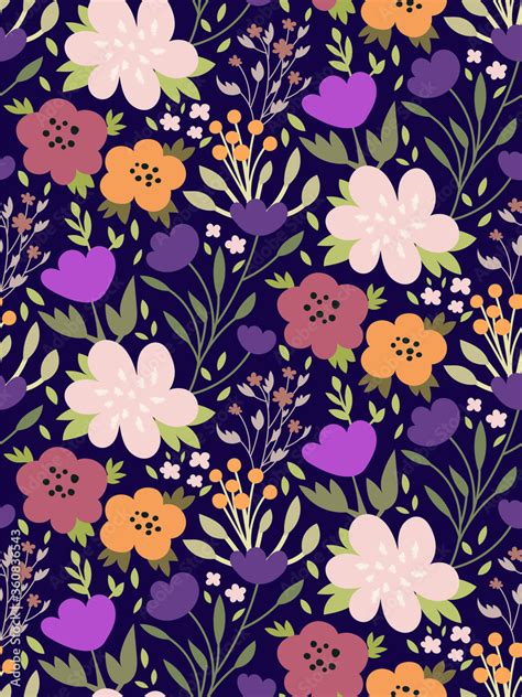 Simple Vector Flower Wallpaper