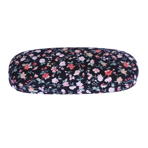 Protable Floral Printed Sunglasses Hard Eye Glasses Case Eyewear