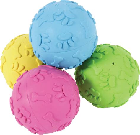 Balle pour chien jouet en caoutchouc dur 7cm Bricomarché