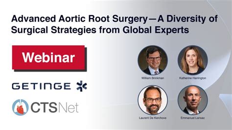 Ctsnet Cardiothoracic Surgery Network On Linkedin Getinge In Collaboration With Ctsnet Was