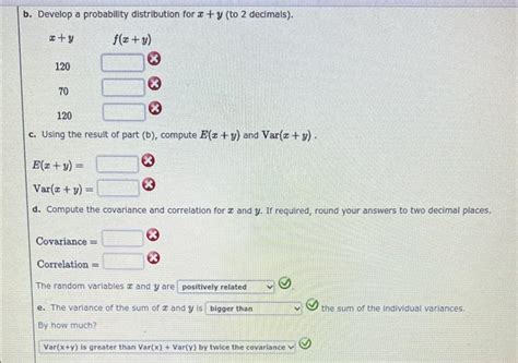 Solved Given Below Is A Bivariate Distribution For The