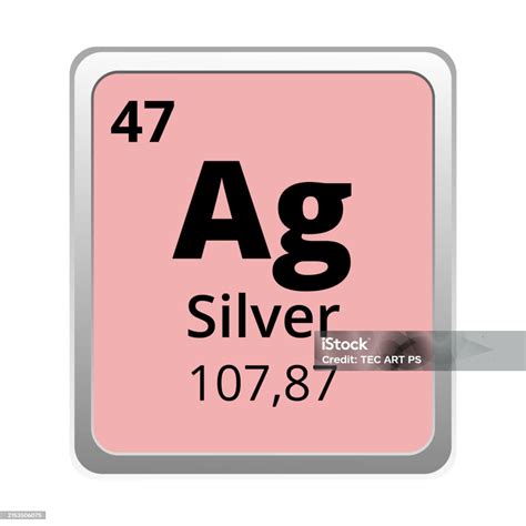 Periodic Table Element Silver Stock Illustration Download Image Now Atom Backgrounds Chart