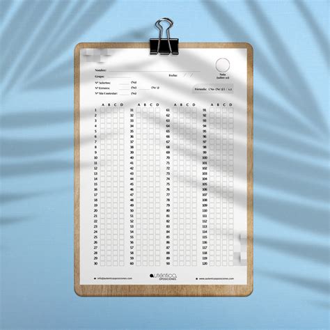 Plantilla De Test 120 Respuestas Para Practicar El Examen De Tus