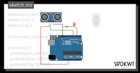 prueba con sensor hc sr04 wokwi esp32 stm32 arduino simulator