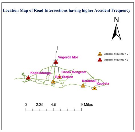 Road Intersections Having Higher Accident Frequency Download Scientific Diagram