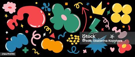 펑키한 그루비 요소 벡터의 집합입니다 만화 캐릭터 귀여운 낙서 새벽 반짝임 구름 왕관 꽃 벼락 모음 레트로 히피 디자인 스티커 장난감 벡터 일러스트 레이 션 0명에 대한