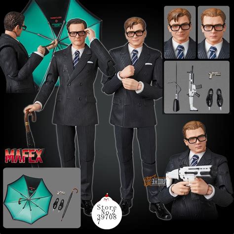 全新 日版 Mafex 072 073 Kingsman 皇家特工 Harry Galahad” Hart And Gary Eggsy