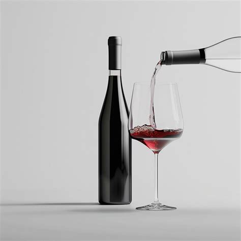 Stylish Wine Glasses Premium Ai Generated Image