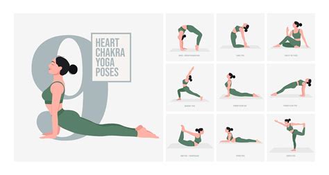 Heart Chakra Yoga Poses Young Woman Practicing Yoga Pose Woman