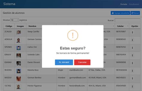 Crud Pdo Datatables Pdo Serverside Responsiva Y Sweetalert2 Baulphp