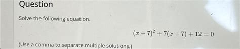 Questionsolve The Following