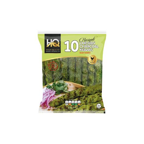 Hq Hariyali Chicken Shish Kebab 10 Pcs Originalfoods Uk