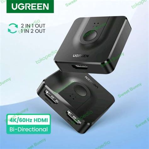 Promo Ugreen Hdmi Switcher 2 In 1 Bi Directional Up To 4K 60Hz Diskon