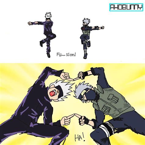 Gojo Satoru And Kakashi Hatake Fusion R Comic