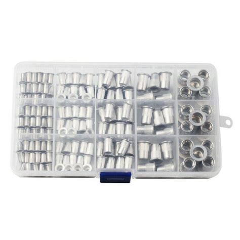 Aluminum Rivet Nut Kit Metric Rivnut Nutsert Assort M3 M4 M5 M6 M8 Pack