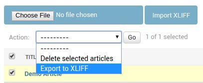 XLIFF Exchange For Django Modeltranslation XLIFF Exchange 1 0 0b1
