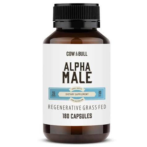 Cow And Bull Alpha Male 180 Capsules My Goodness Essentials