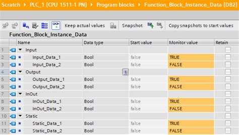 Tia Portal Basics Working With Instance Data Plc And Automation With