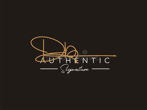 letter db signature logo template vector stock vector illustration of