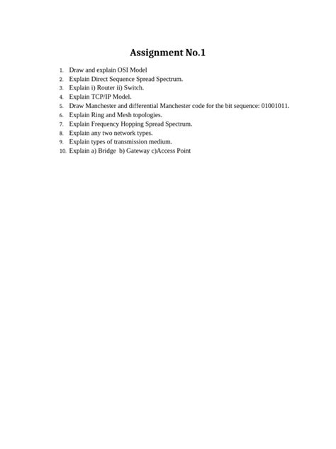 Assignment No 1 Pdf