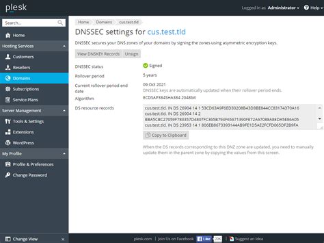 Plesk DNSSEC Extension Plesk