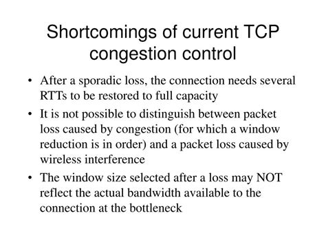Ppt Tcp Westwood With Faster Recovery Powerpoint Presentation Free