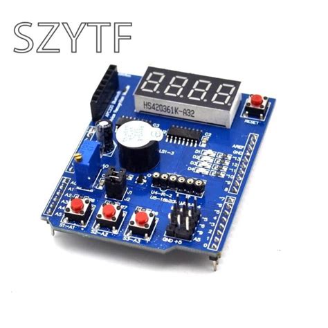 【happy One】multi Shield With Buzzer Lm35 4 Digital Led Expansion Module For Arduino Uno R3