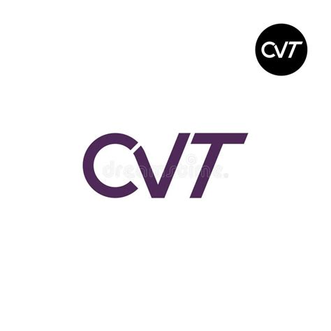 Dise O De Logotipo De Monograma De Cvt Carta Ilustraci N Del Vector