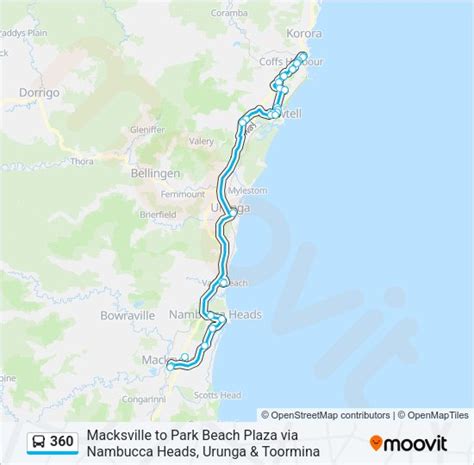 360 Route Schedules Stops And Maps Coffs Harbour Updated