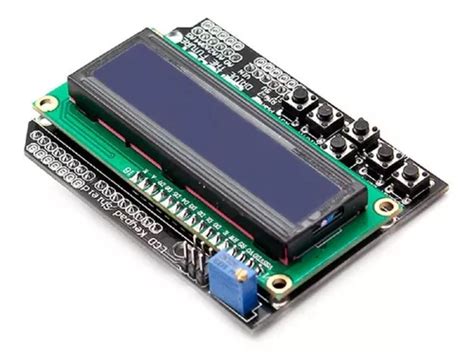 Display Lcd Keypad Shield 16x02 Com Teclado Botoes Arduino R 44 Em
