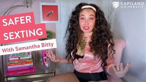 Safer Sexting With Samantha Bitty Youtube