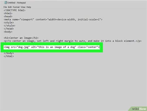 Cómo Centrar Una Imagen En Html Con Imágenes Wikihow