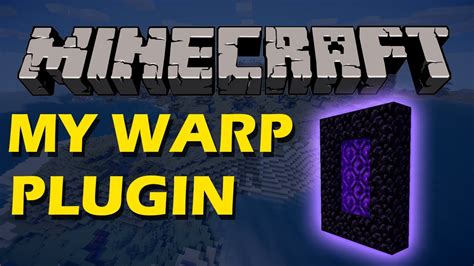 Advanced Warp Solution In Minecraft With My Warp Plugin YouTube