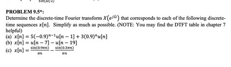 Solved W PROBLEM Determine The Discrete Time Chegg