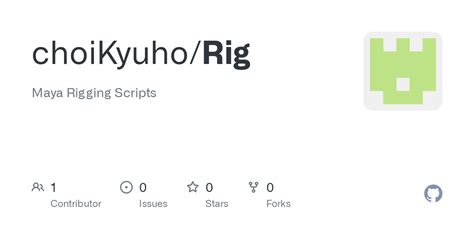 Github Choikyuhorig Maya Rigging Scripts