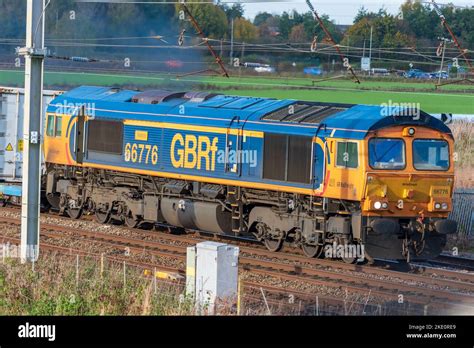 Class 66 Diesel Electric Fright Locomotive Named Joanee Of Gbrf Hauling