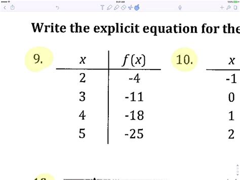 45 Go Explicit Equations Linear And Exponential 9 Youtube