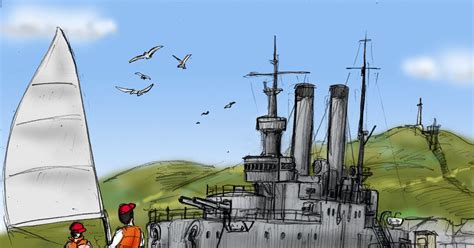 軍事 海防戦艦沖島 多足歩行兵器のイラスト Pixiv