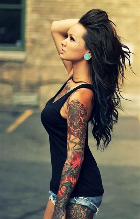 40 Cool And Pretty Sleeve Tattoo Designs For Women