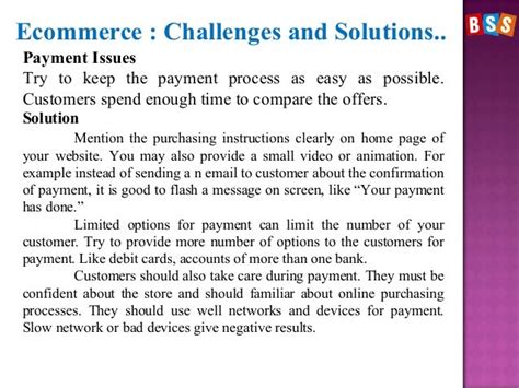 E Commerce Challenges And Solutions