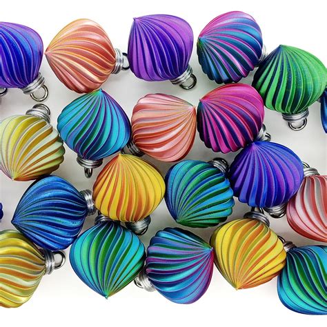 20 Multicolor Small Ornaments For Miniature Christmas Trees Mixed